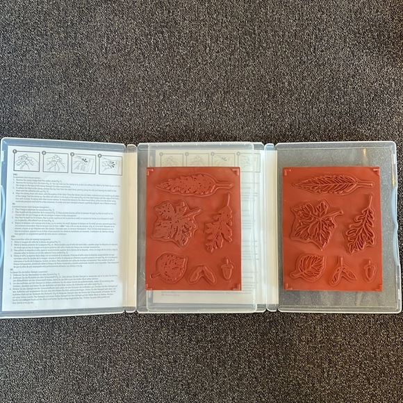 Stampin' Up! | Office | Stampin Up Gently Falling Stamp Set Set Of Two ...